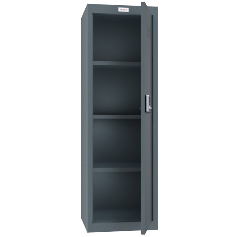 Phoenix CL1244AAE Size 4 Grey Cube Locker with Electronic Lock
